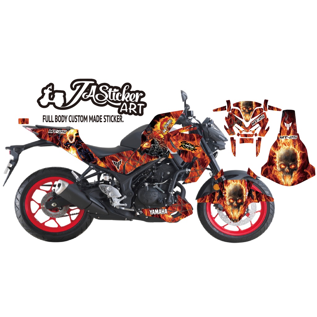MT25 FULL BODY STICKER YAMAHA | Shopee Malaysia