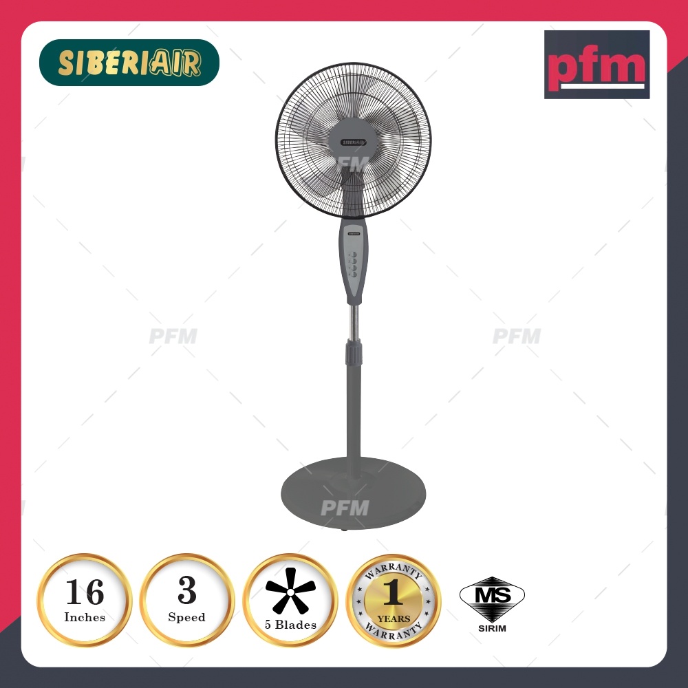 SIBERIAIR ELECTRIC STAND FAN SA1720 16" / 18" SIRIM | Shopee Malaysia