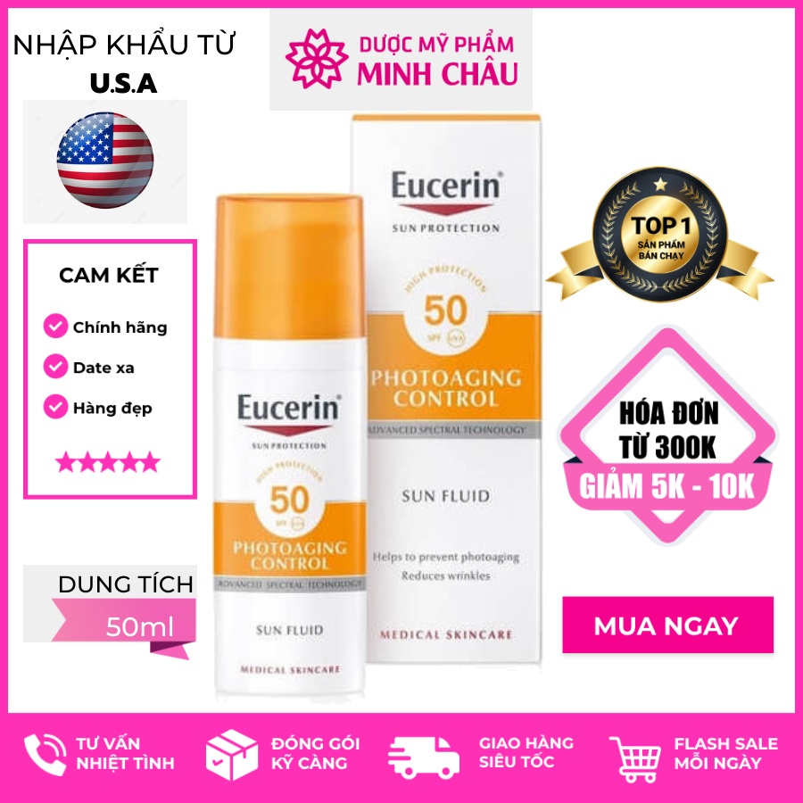 Eucerin Sun Fluid Photoaging Control SPF50 50ml | Shopee Malaysia