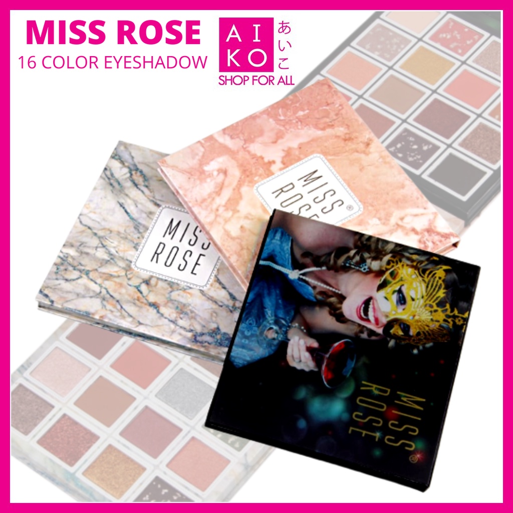 (AIKO) MISS ROSE 16 COLOR EYESHADOW (7001-011M) | Shopee Malaysia