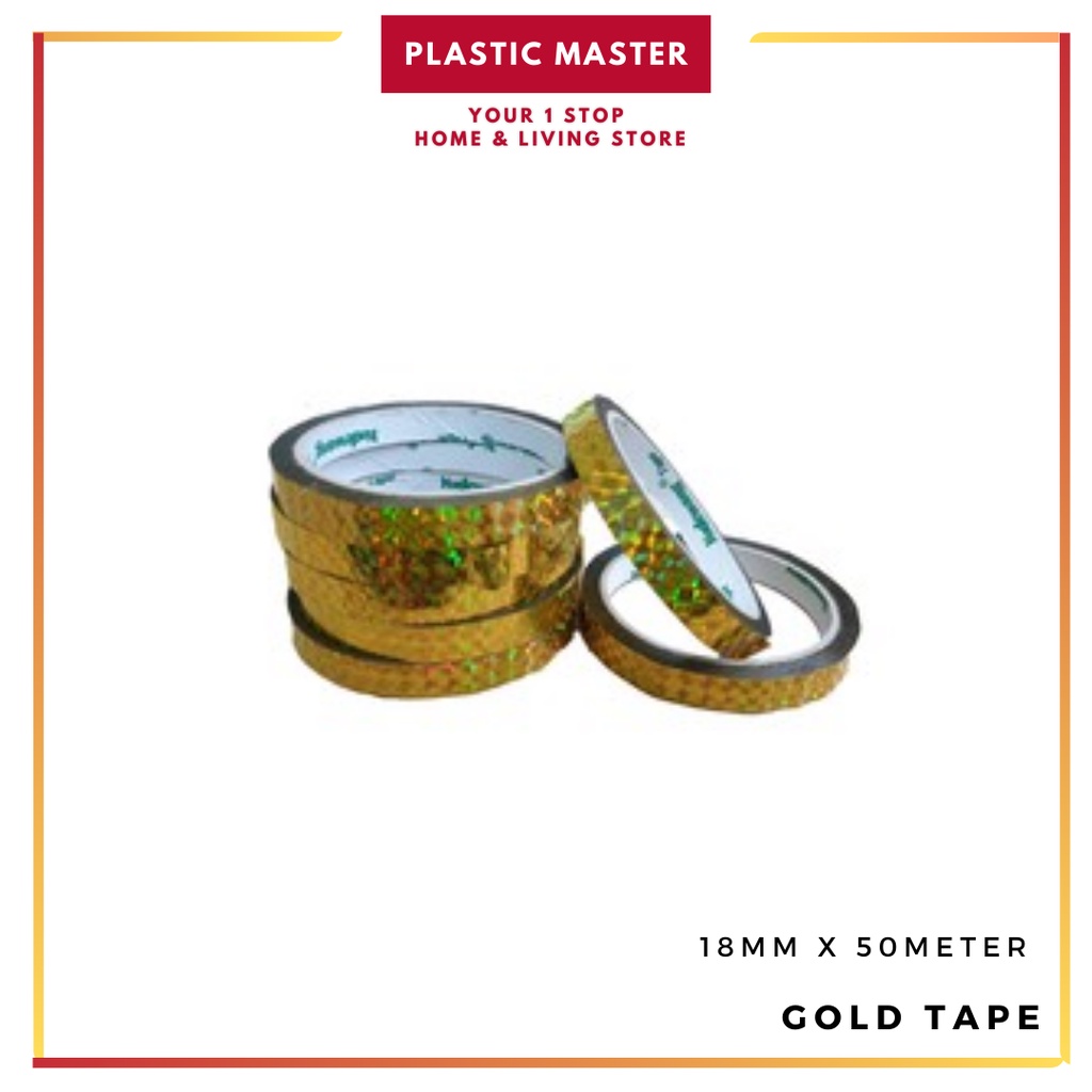 18/15 mm Gold Tape Gold Foil Tape Laser Tape Gold / Silver 18MM ...
