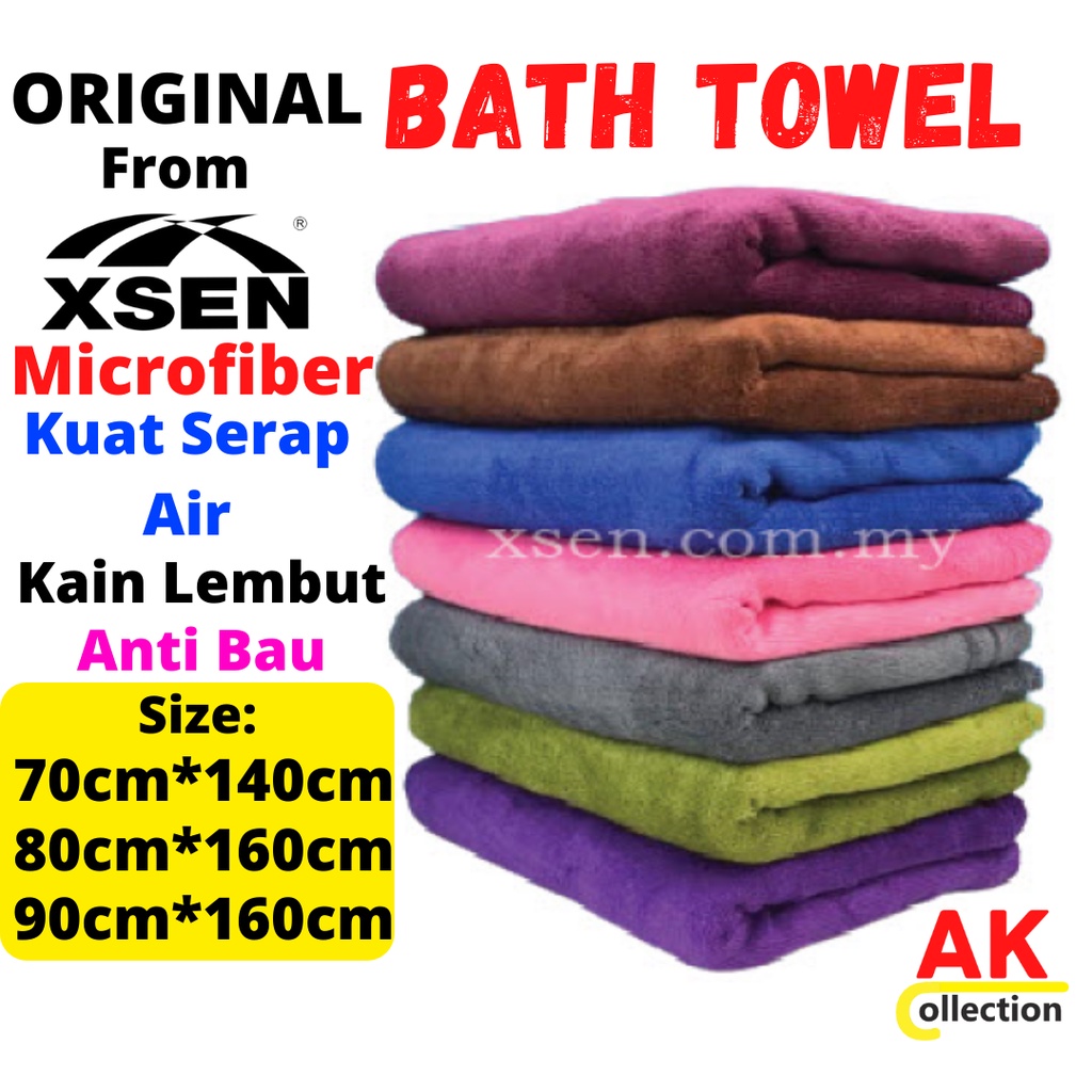 Tuala Mandi Wanita Lelaki Perempuan Besar Extra Large Serap Air Bath ...
