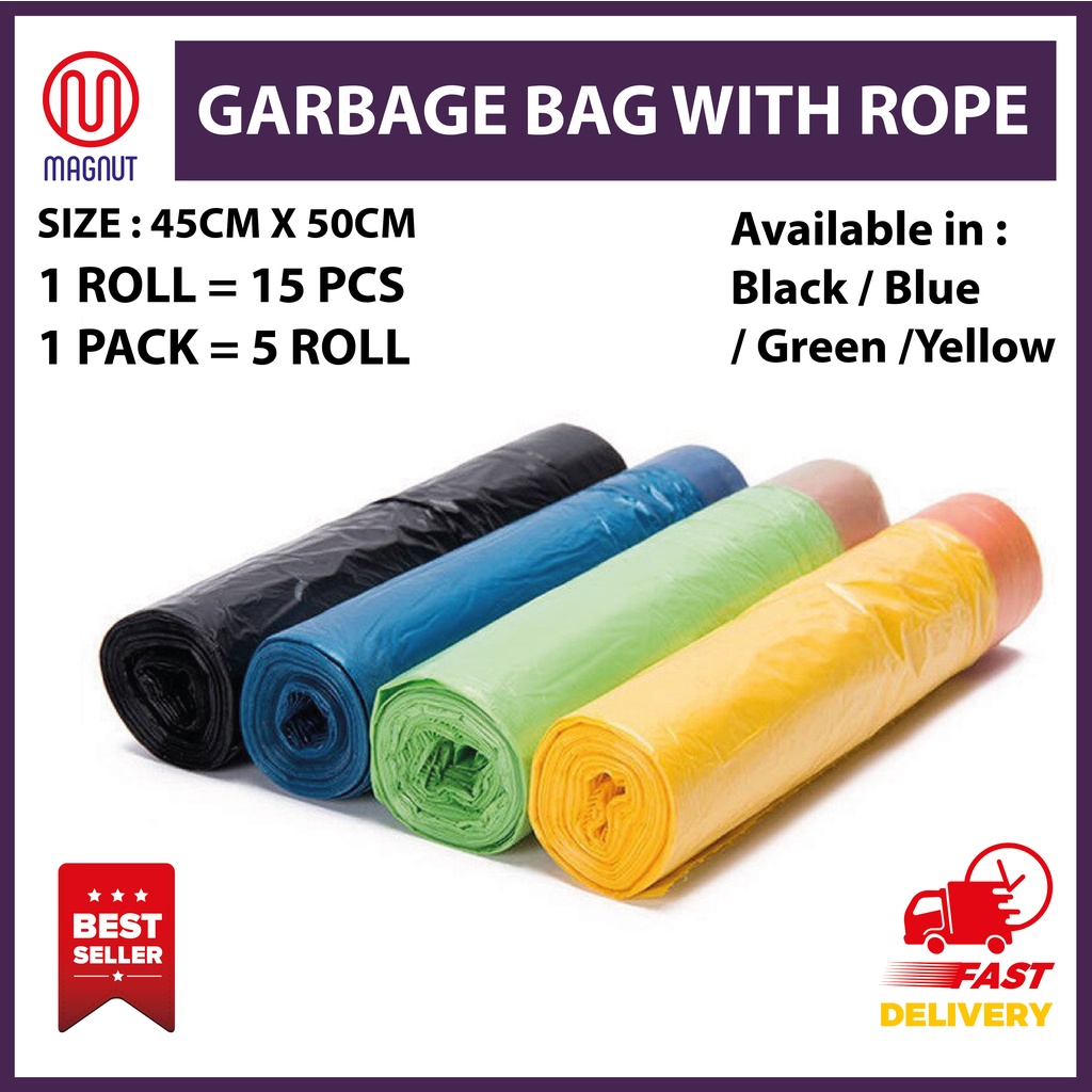 45cm x 50cm - Home garbage bags office cleaning trash bag - multicolor ...