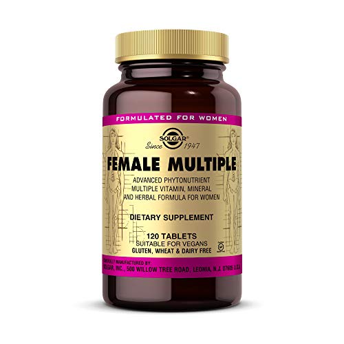 Solgar Female Multiple, 120 Tablets - Multivitamin, Mineral 100% ...