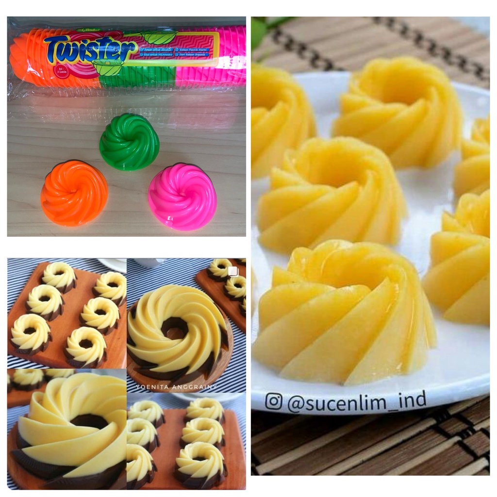 Ager Agar Cake Mold Cup Jelly Pudding Cake Mold TWISTER 12pcs | Shopee ...