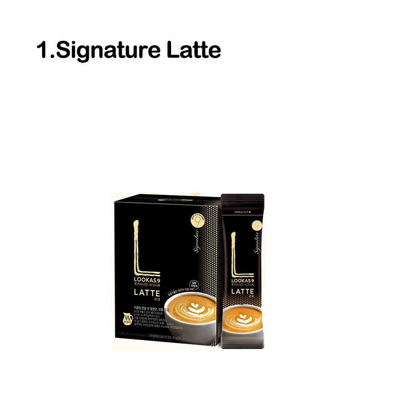 [LOOKAS 9]Korea instant coffee Mix Lookas9 Latte 30T (Signature, Double ...