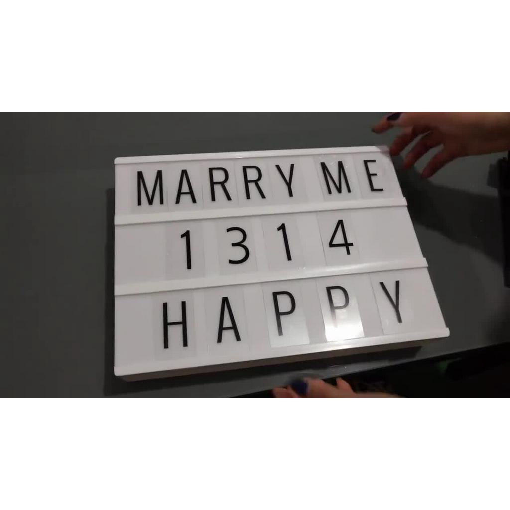 🔥READY STOCK🔥A4 Message Light Box LED Lightbox Letter Box LED Alphabet ...