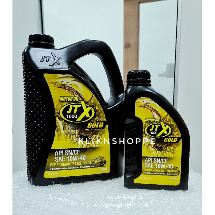 🔥🔥JTX RED / JTX GOLD ENGINE OIL - 1 LITER & 4 LITER (READY STOCK)🔥🔥 ...