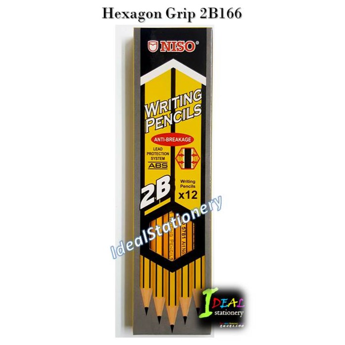 Niso 2B Writing Pencil 2B166 (12pcs/Box) | Shopee Malaysia