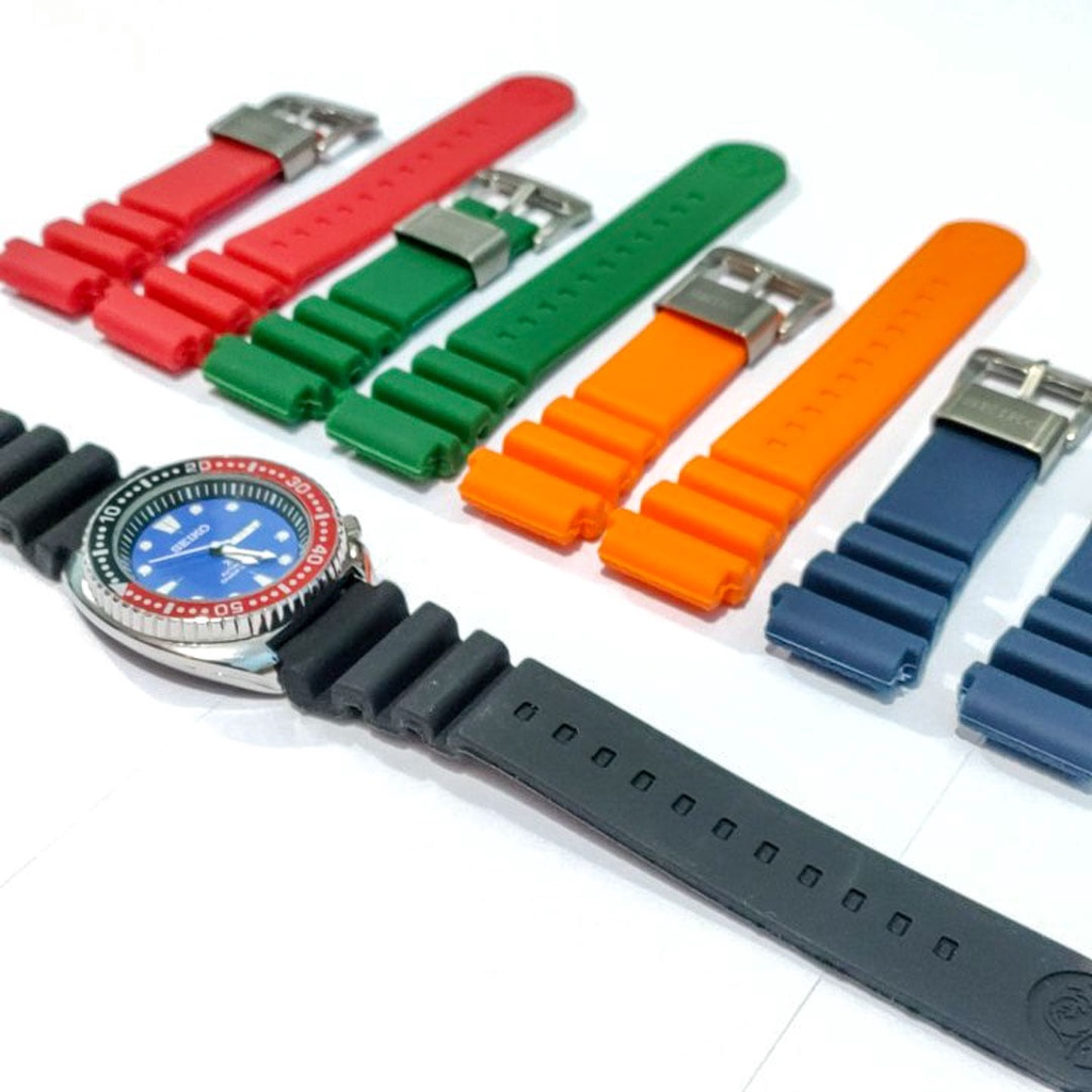 SEIKO 22MM SEIKO DIVER DIVERS 22MM PREMIUM RUBBER WATCH STRAP | Shopee ...