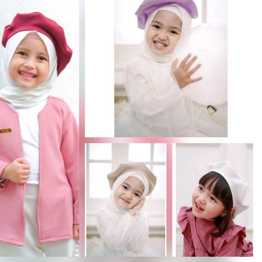Pesial HIJAB Beret Hat Baby Kids Women Girls Korean FASHION Style Kids ...