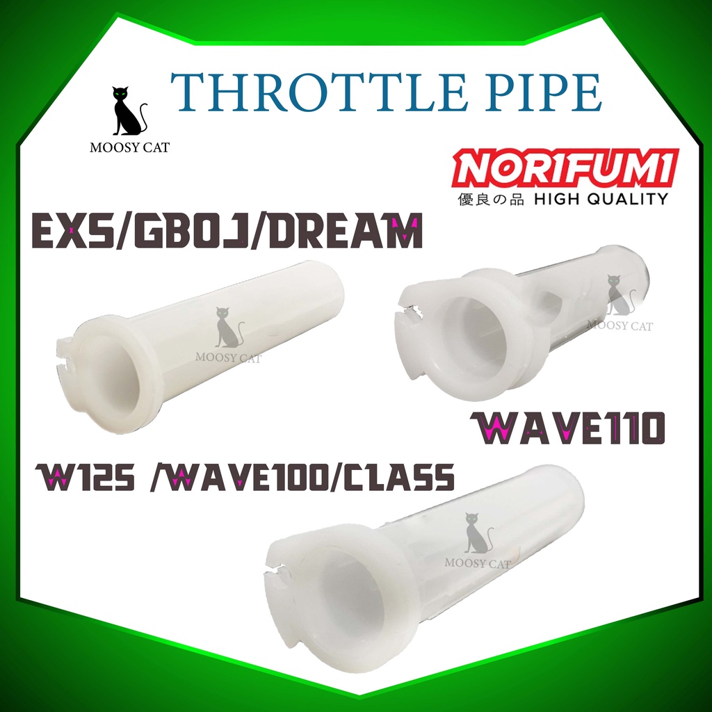 NORIFUMI THROTTLE PIPE FOR HONDA EX5/ GBOJ/ DREAM/ WAVE110 W110 ...