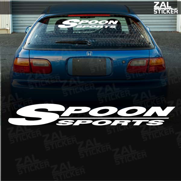 * Car Sticker SPOON SPORTS Stiker Kereta Decal MYVI AXIA ALZA BEZZA ...