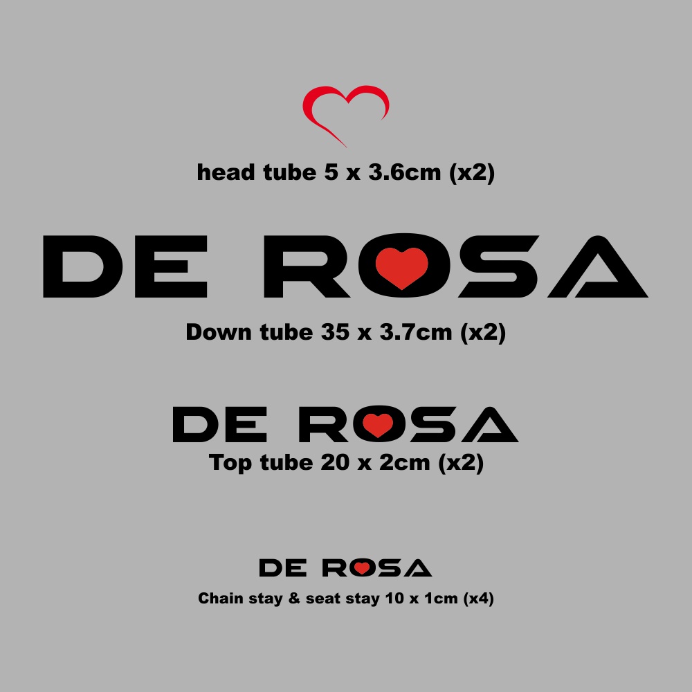 De Rosa Bicycle Pack Sticker - Bicycle Decal Sticker | Shopee Malaysia