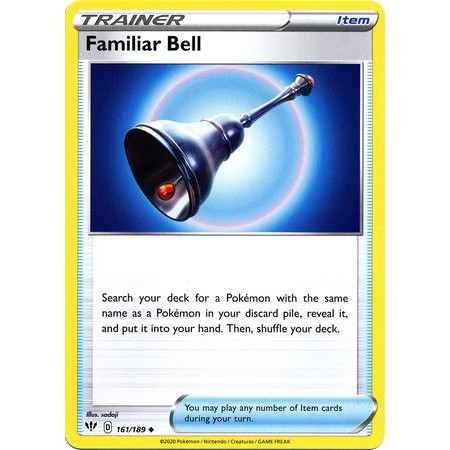 * Familiar Bell / 161/189 / Uncommon / Sword & Shield Darkness Ablaze ...