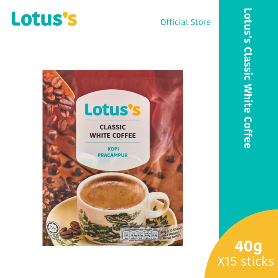 Lotus's Classic White Coffee 35g x 15 Sticks | Shopee Malaysia