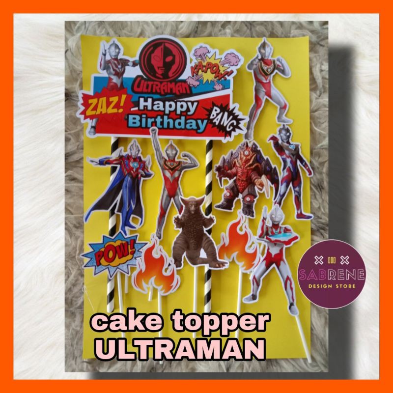 ULTRAMAN DESIGN 1 CAKE TOPPER READY STOCK | Shopee Malaysia