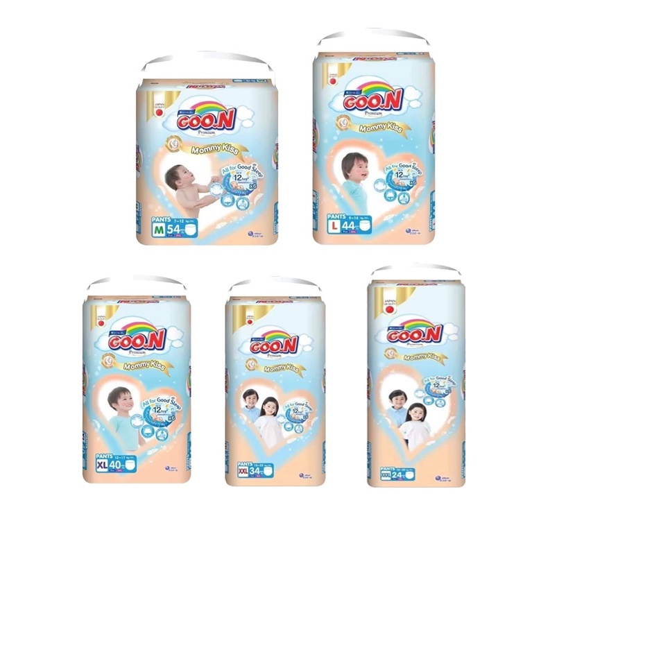【NEW】Goo.N Goon Premium Pants Diapers for Boy & Girl - M/L/XL/XXL/XXXL Super Jumbo Pack - Japan ...