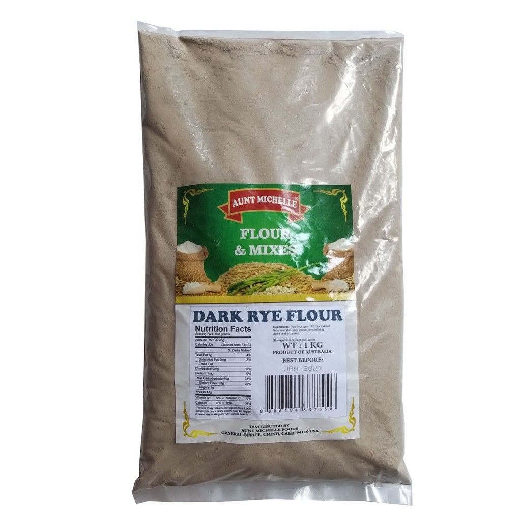 Aunt Michelle Dark Rye Flour pre-mixed black wheat Flour - Imported ...