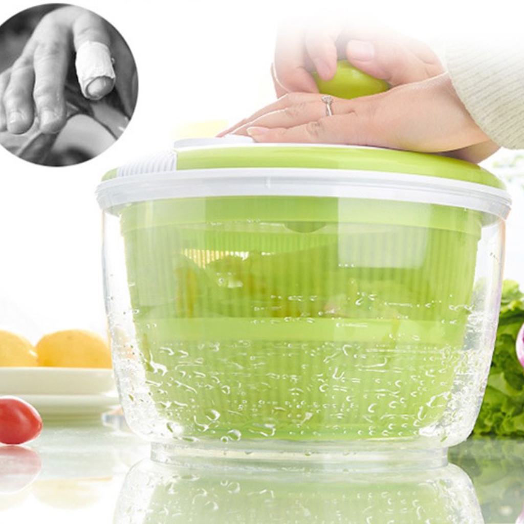 [dolityMY] Electric Rotary Draining Vegetable Basket Electric Salad ...