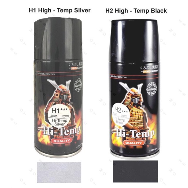 Samurai Spray Hi-Temp Silver H1 / Black H2 -300ml | Shopee Malaysia