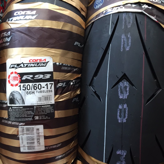 2024 Corsa R93 150/60-17 Corsa platinum tubeless tire | Shopee Malaysia