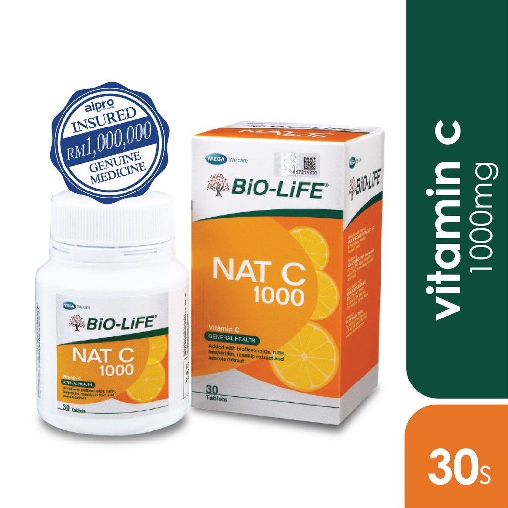 Bio-Life Nat C 1000mg 30's | Shopee Malaysia
