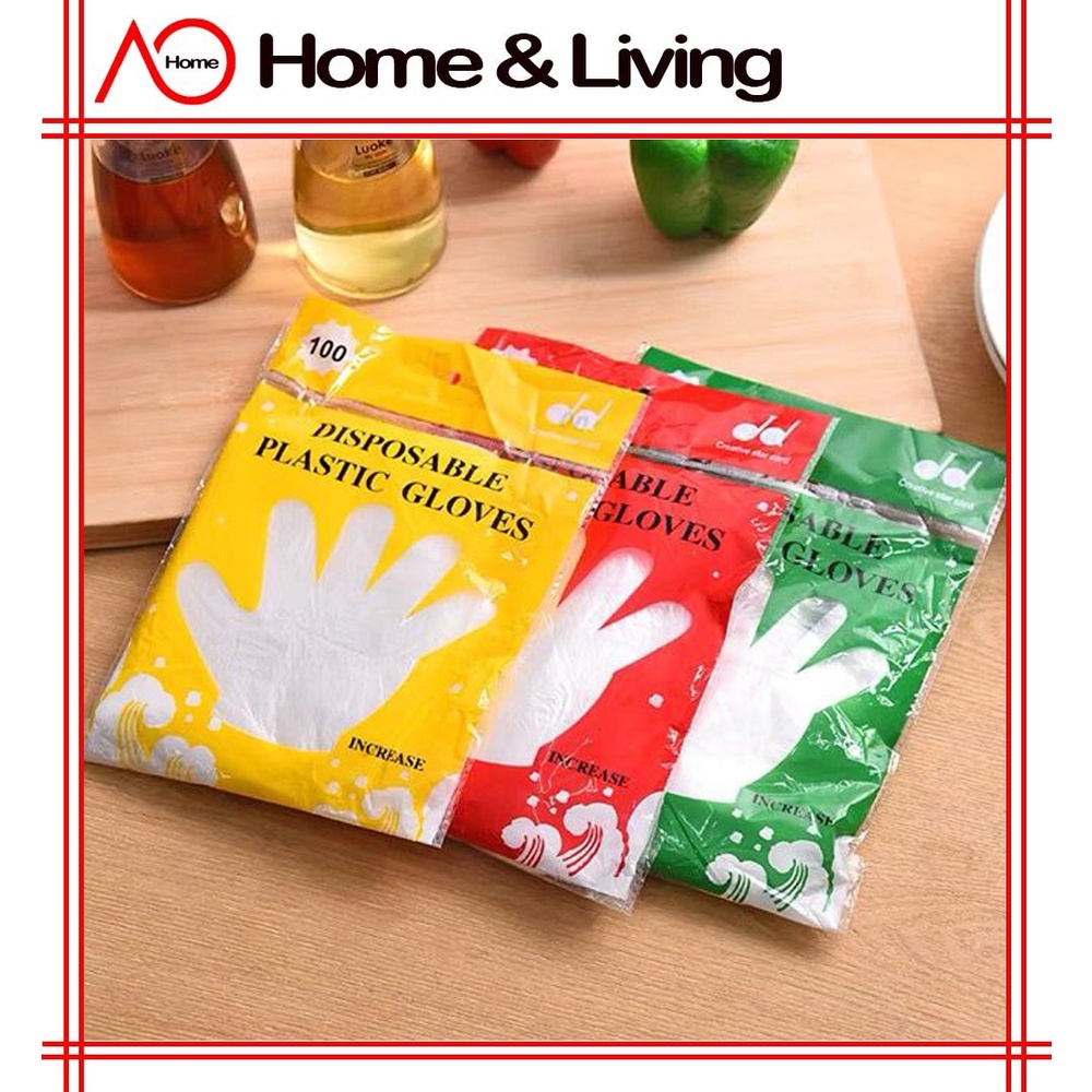 AO Home Disposable Plastic Gloves AS Hygiene Restaurant Home Catering ...