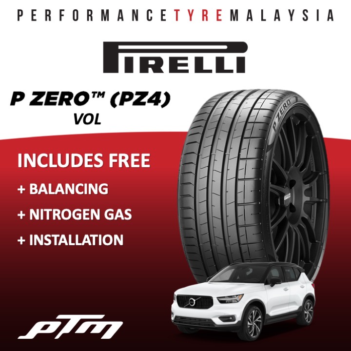 235/50R19 255/45R19 Pirelli P zero (PZ4) VOL & ELT TYRE VOLVO XC40 (FREE INSTALLATION/DELIVERY ...