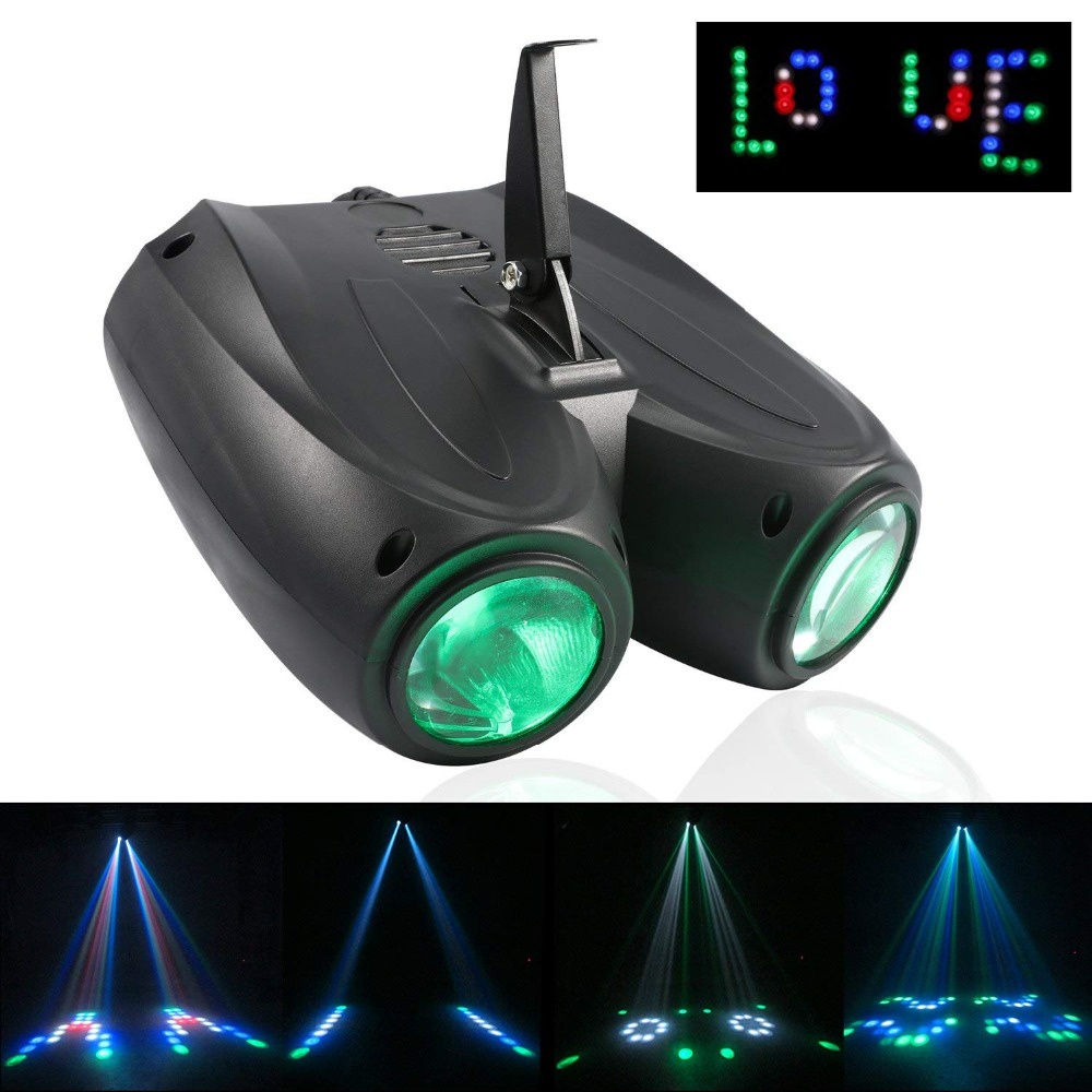 Full Colorful Led Stage Lighting Effect RGBW Double Head Airship Sound ...