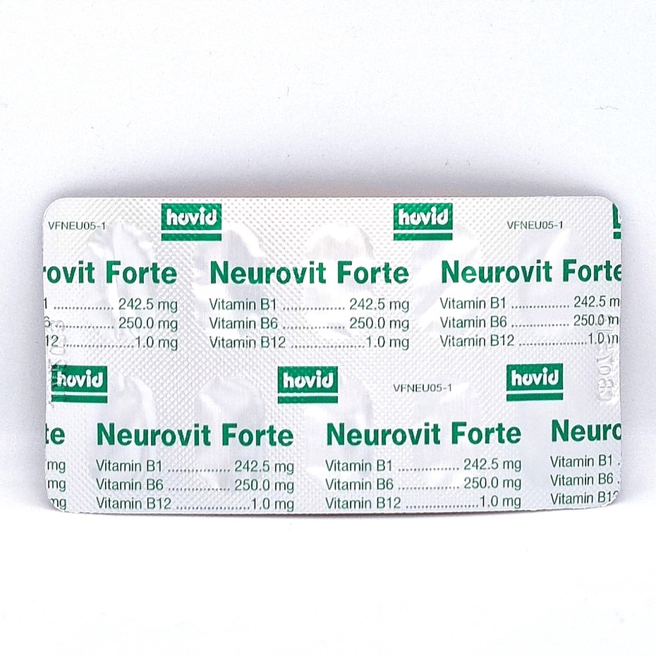 Hovid Neurovit Forte (Vit B1, B6 & B12) Tablets (10s/ 3 x 10s/ 100s ...