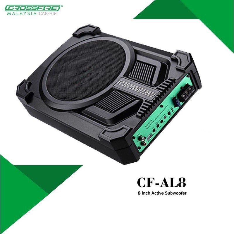 CROSSFIRE AL8 Active Subwoofer 8inch 220watts rms underseat subwoofer ...