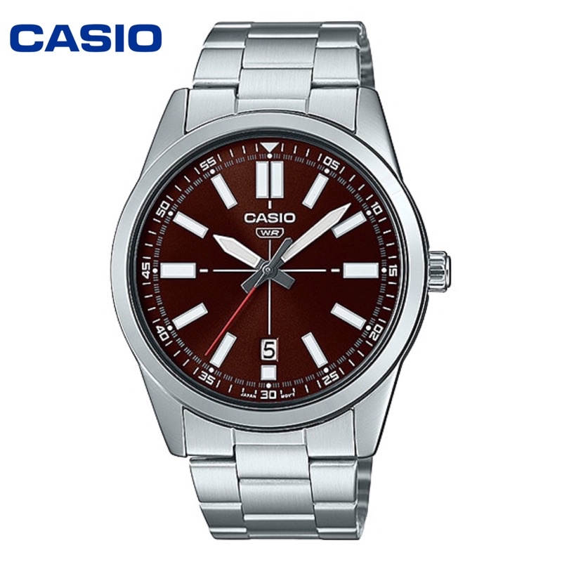 Casio 💯(Ori) MTP-VD02D-5E Silver Stainless Steel Band Men Watch MTP ...