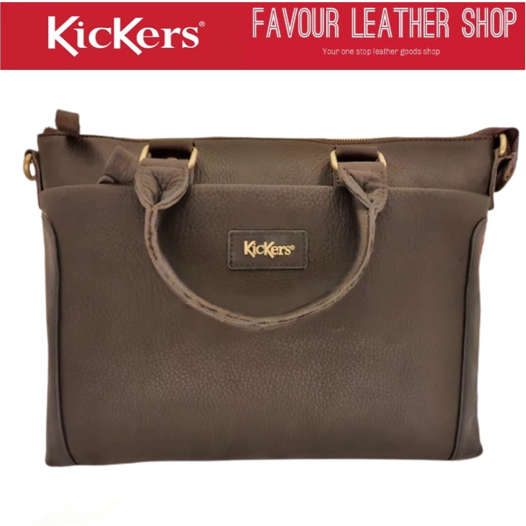 Kickers Genuine Leather Messenger Bag With Strap (1KIC-S-78684 ...