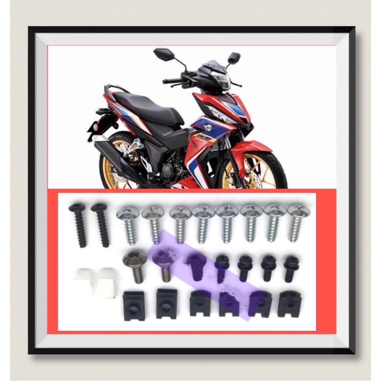 Honda Rs150 skru set lengkap kepala lengkap cover k🔥🔥🔥 | Shopee Malaysia