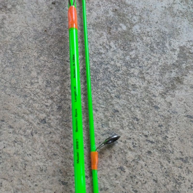 joran udang prawn rod/ hunter stick / prawn reel / exori / santec ...