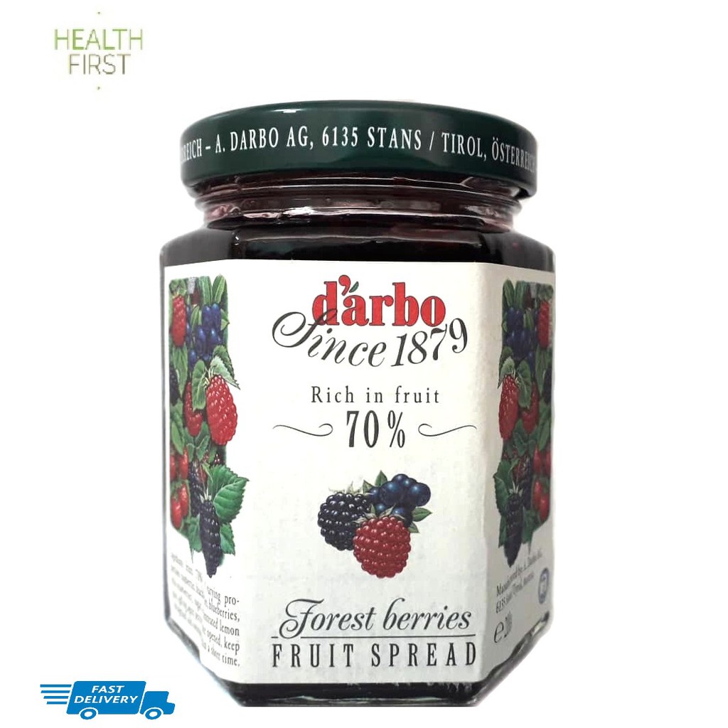 Darbo Forest Berries/Blueberry/Apricot/Strawberry Double Fruit Spread ...