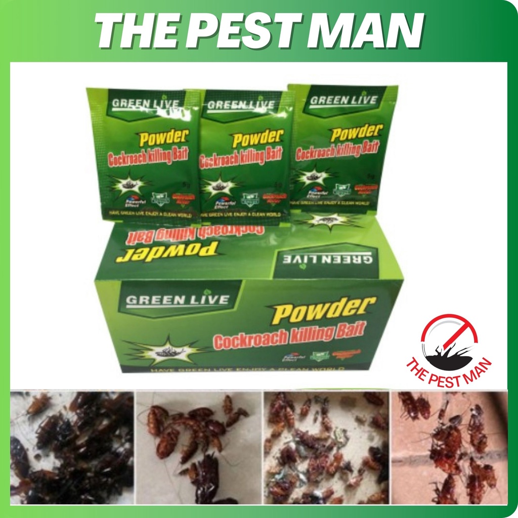 Cockroach Poison Powder Ubat Lipas Cockroach Killing Bait Racun Lipas 1 pack - 5g | ubat lipas ...