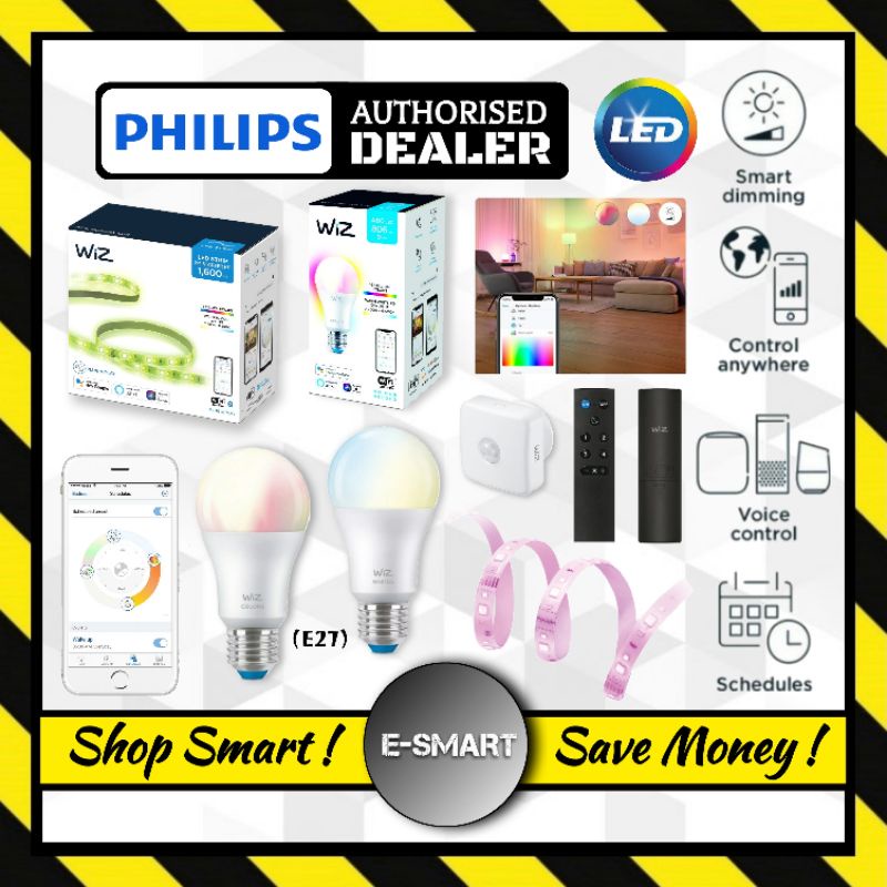 PHILIPS Wiz Tunable White/Color Bulb 9W 12.5W 17W E27 LED Bulb ...