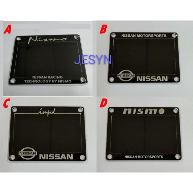 SANDLAST ACRYLIC ROAD TAX STICKER HOLDER - NISSAN NISMO IMPUL ...