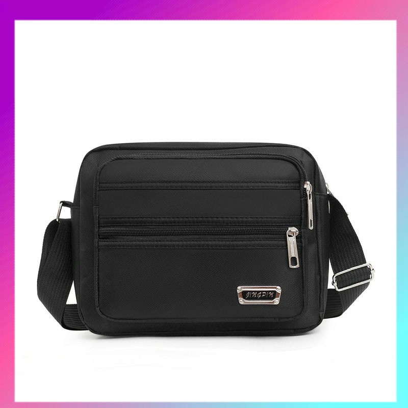 Canvas big capacity handbag crossbody bag zipper bag ☆ Beg bermuatan ...