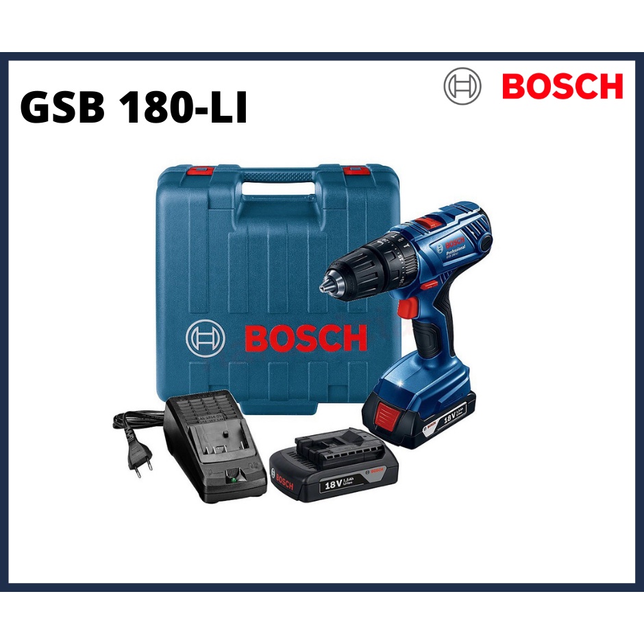 Bosch Cordless Impact Drill GSB 180-LI | Shopee Malaysia