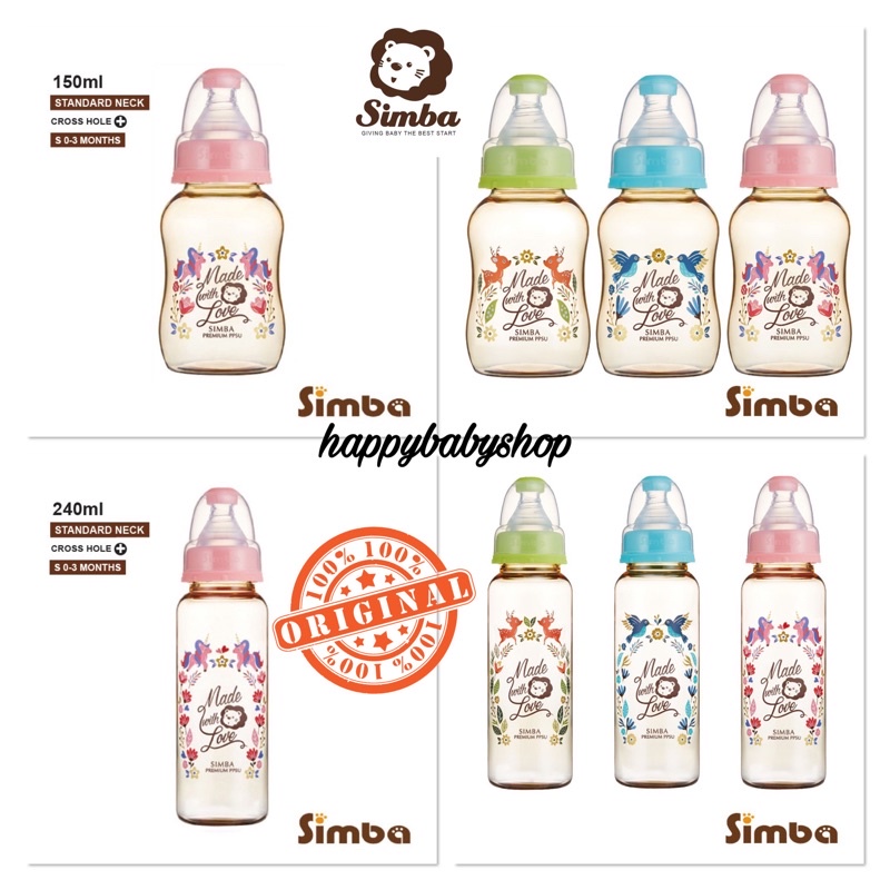 Simba Dorothy Wonderland PPSU Standard Neck Feeding Bottle - 150ml, 240ml | Shopee Malaysia