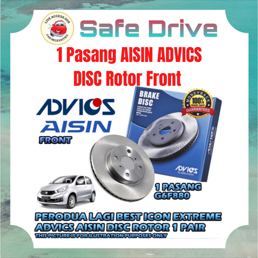 LA009 / 1 PASANG AISIN ADVICS PERODUA MYVI LAGI BEST ICON AXIA BEZZA ...