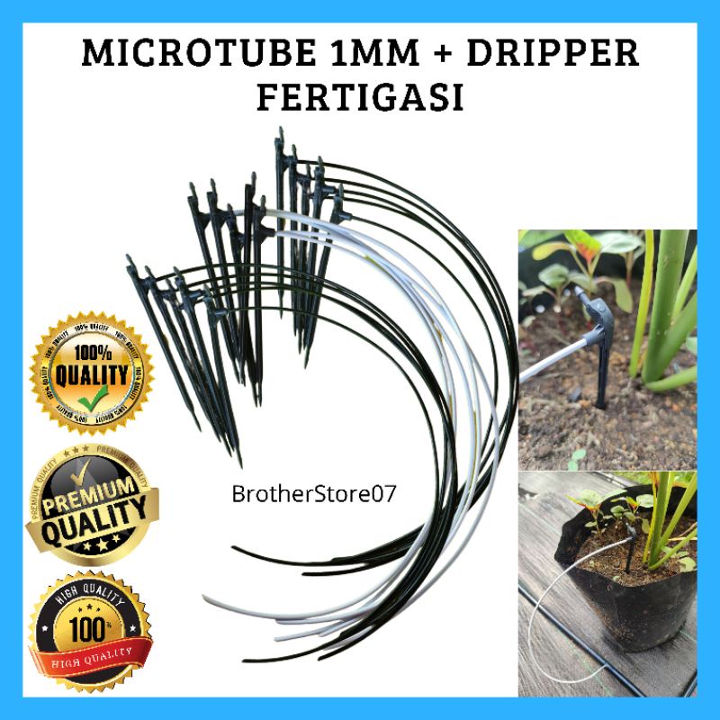 SET MICROTUBE 1MM FERTIGASI + DRIPPER 1MM | Shopee Malaysia