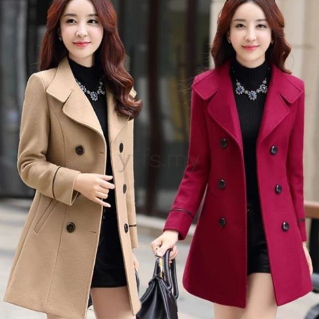 Hot Sell Women Wool Autumn Lux Coat Warm Jacket | Shopee Malaysia