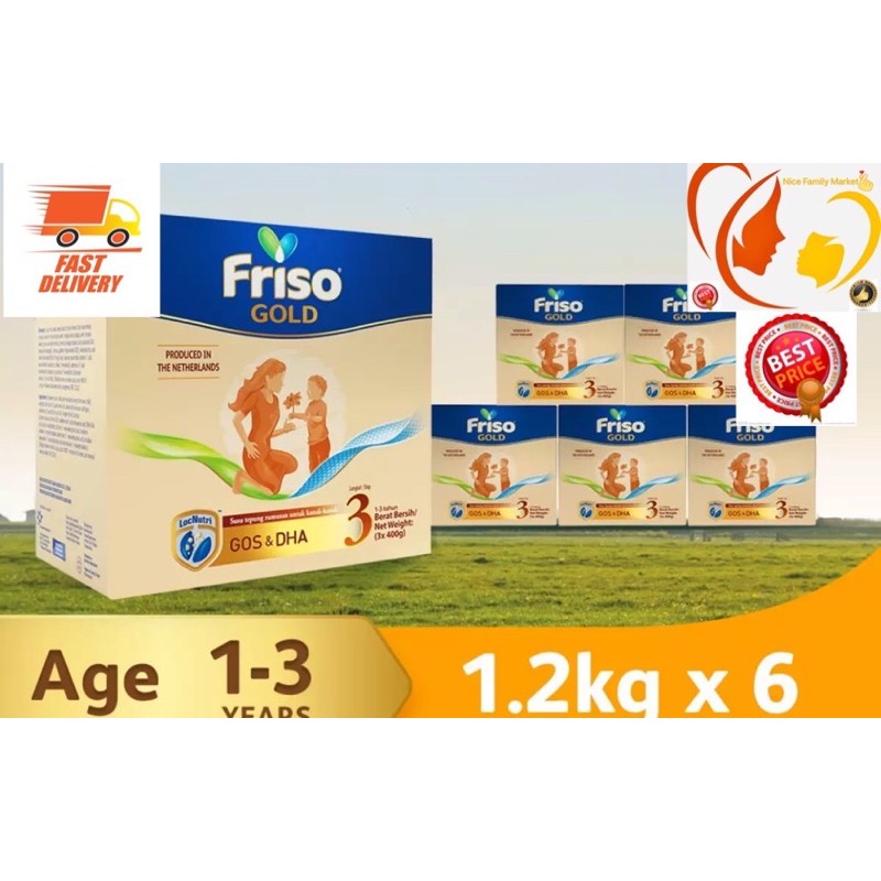 Friso Gold Step 3 (1.2kg x 6) New Packing(2025) | Shopee Malaysia