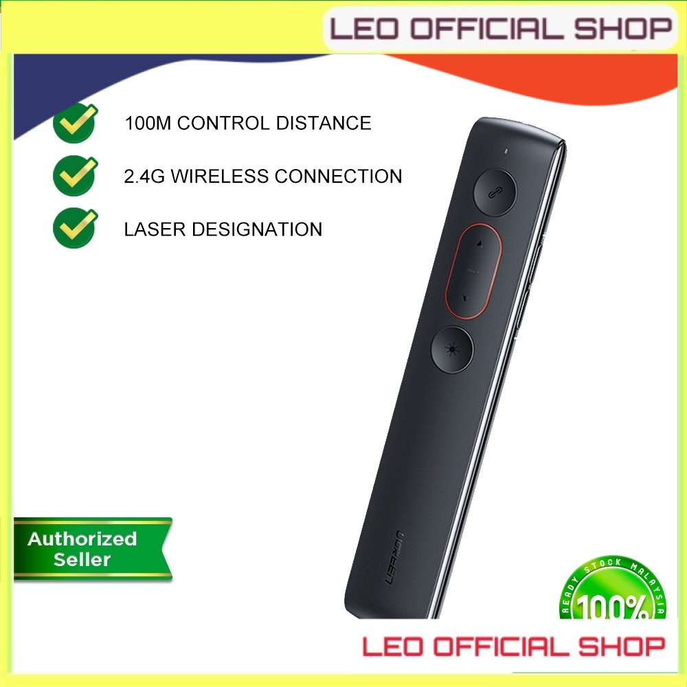 UGREEN Laser Wireless Presentation Remote Controller Presenter USB ...