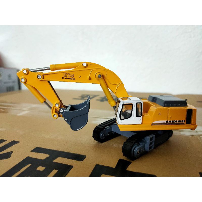 kaidiwei excavator metal kdw scale 1:87 excavator besi jengkaut besi ...