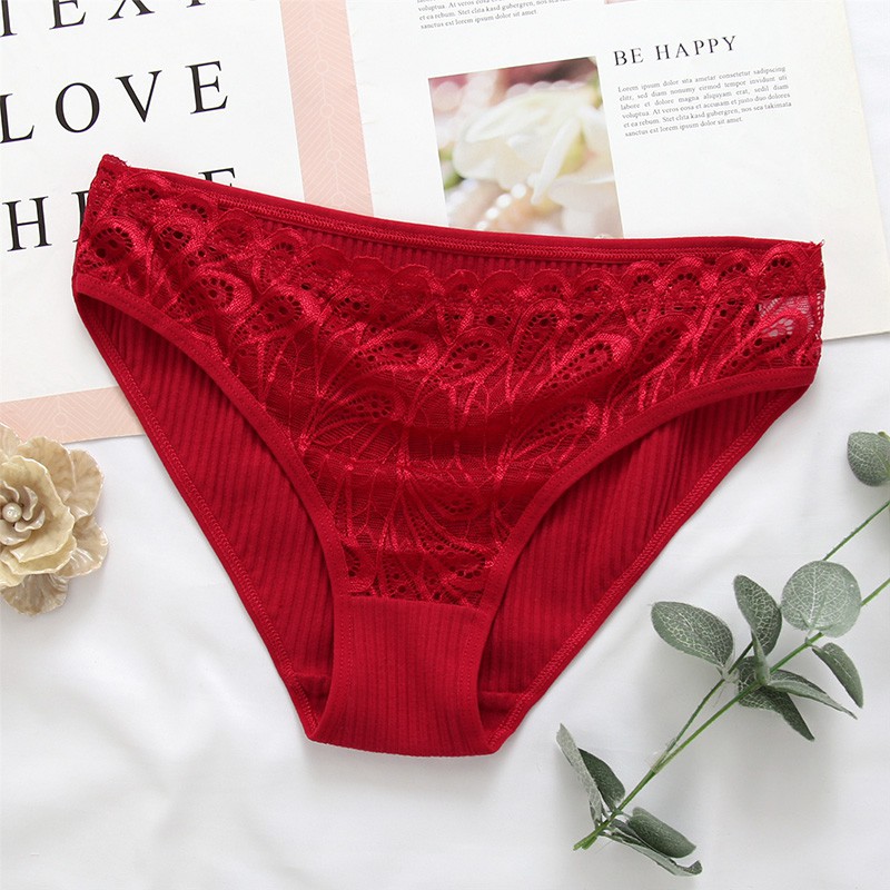 Cinvik Women Panties Cotton Spender Wanita Seluar Dalam Perempuan Lace